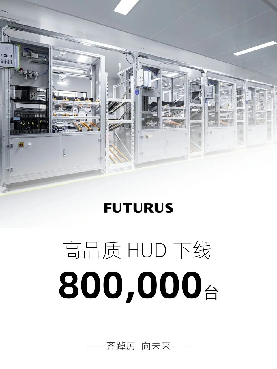 量产里程碑｜FUTURUS（重庆）智能生产基地第80万台HUD下线 - FUTURUS未来黑科技 —— 未来人机交互技术引领者